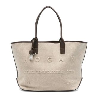 Hogan Femme, Sacs, Beige, Taille: ONE Size Sac Shopping Script