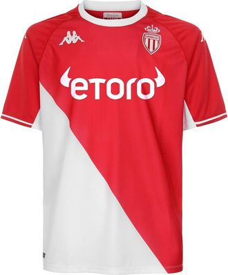 Kappa Unisex Kombat Home Monaco Tshirt, Rot/Wei&szlig;, S