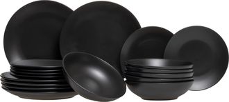 Studio Tavola Geschirrset Studio Tavola Black Tie - 18-teilig