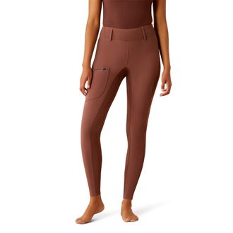 Ariat Womens Boreas 2.0 Half Grip TightRiding Breech in Marron, Size X-Small, by Ariat