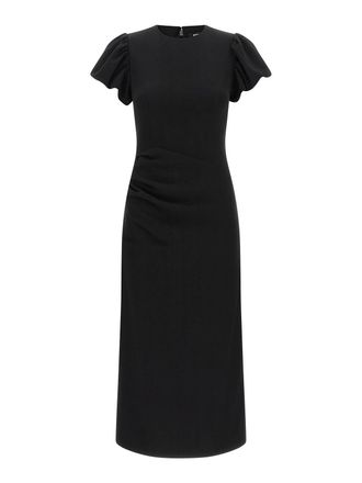 Rotate Knielanges Kleid - Schwarz