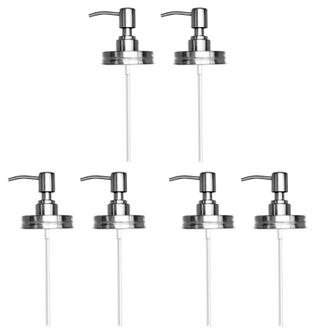 Aboofan 6st&uuml;cke Seifenspender Pumpenk&ouml;pfe F&uuml;r Einmachgl&auml;ser Nachf&uuml;llbare Lotion Und Seifenspender F&uuml;r Badezimmer Standardgr&ouml;&szlig;e Elegant Und