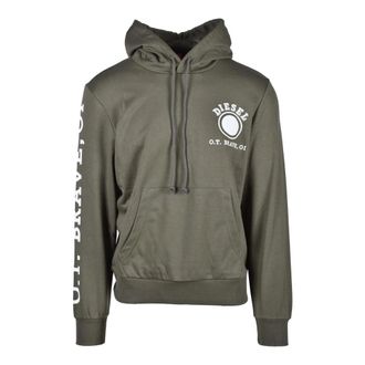 Diesel Homme, Sweatshirts et sweats &agrave; capuche, Vert, Taille: 2XL SweaT-shirt en m&eacute;lange de coton