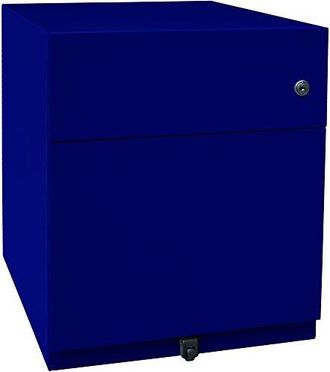 Bisley Bisley Rollcontainer Note mit Griffleiste, 1 Universalschublade, 1 HR-Schublade, Metall, 639 Oxfordblau, 56.5 x 42 x 49.5 cm