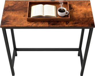 Generic 29,5 schlanker Eingangstisch, schmaler Konsolensofa -Stand mit Regal für Flur, Schlafzimmer, Wohnzimmer, Foyer, rustikales braunes Finish