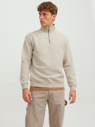 Jack & Jones Sweatshirt JJEBRADLEY SWEAT HALF ZIP NOOS Materialmix, relaxed fit