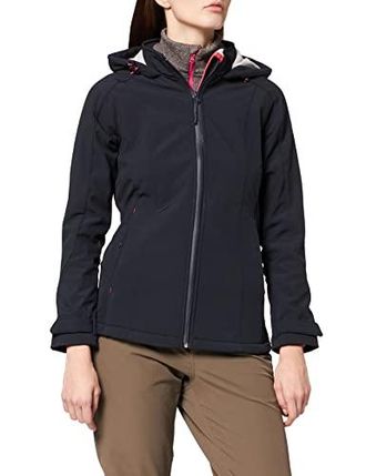 Bermudes Softshell Sitia Blouson, Multicolore (Navy/Gris 567), Large (Taille Fabricant:L) Femme