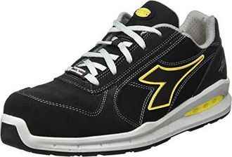 Utility Diadora Diadora Run Net Airbox Low S3 SRC, Chaussure de Piste dathlétisme Homme, Noir, 43 EU