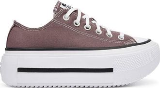 Converse Sneakers aus Stoff Chuck Taylor All Star Lift Double Stack A20562C Braun