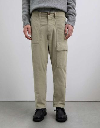 Scalpers Moleskine - Cargohose in Taupe-Neutral