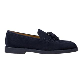 Doucal's Homme, Chaussures, Bleu, Taille: 42 EU Mocassin &agrave; Glands en Daim