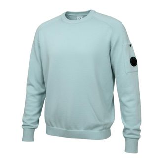 C.P. Company Pullover Baumwoll-Krepp - - Sweatshirts & Hoodies - Herren - Blau - S
