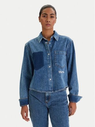 Karl Lagerfeld Jeanshemd B1W11021 Blau Regular Fit