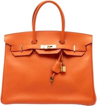 Herm&egrave;s Pre-owned Birkin 35 - - Pre-owned - Damen - Orange - ONE SIZE