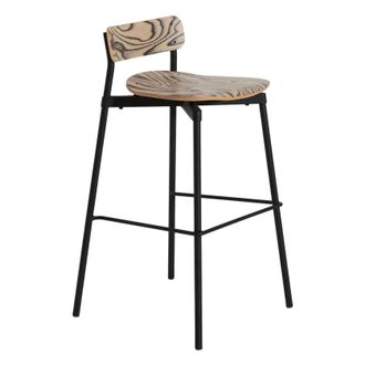PETITE FRITURE Tabouret en bois de h&ecirc;tre Fromme Petite friture