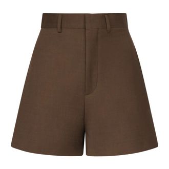 Nineminutes Braune Tennis Shorts Fresco Lana - - Shorts - Damen - Braun - XS