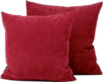 Albani Kissenhülle Monaco einfarbig 50x50cm Bordeaux