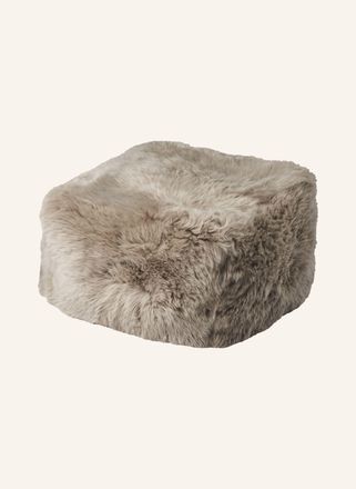 Natures Collection Lammfellpouf Langhaar beige
