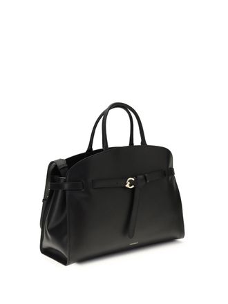 Coccinelle Womens Handbag Sabine Black Calf Leather Handbags Hand Bags