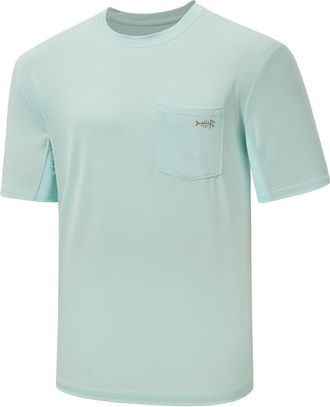 Bassdash Herren UPF 50+ Sonnenschutz Kurzarm T-Shirt Sommer Leicht Schnelltrocknend Funktionsshirt UV Sport Tee Angeln Wandern Kajakfahren Sportshirts