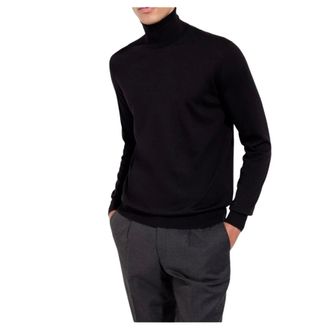 Barba Dolcevita Turtleneck - Homme - Pulls - Noir - Taille: 3XL