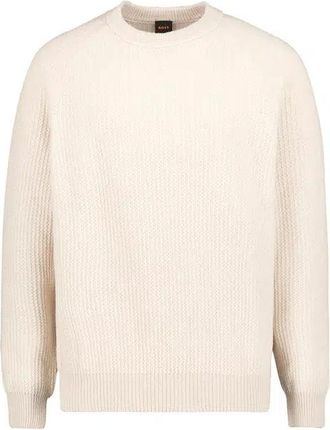 Boss Orange by Hugo Boss BOSS Orange Herren Pullover beige unifarben