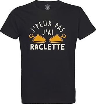 Fabulous T-Shirt Homme Col Rond Coton Bio JPeux Pas JAi Raclette Fromage Montagne Ski Savoie