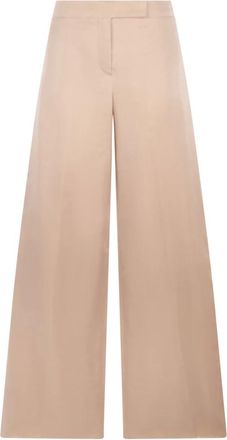 Max Mara Femme, Pantalons, Beige, Taille: 38 FR Loose Silk Pantalons