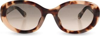 Chlo&eacute; Femme, Accessoires, Brun, Taille: 54 MM Lunettes de soleil ovales