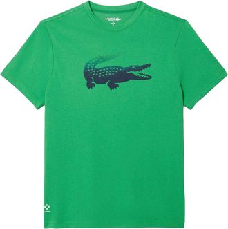 Lacoste Tennis X Daniil Medvedev T-Shirt f&uuml;r Herren (Gr&uuml;n)
