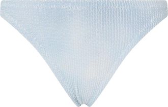 MC2 Saint Barth Femme, Maillots de bain, Bleu, Taille: 40 FR Naomi Printed Crinkle Cheekiest Bottom