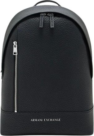 A|X Armani Exchange Homme, Sacs, Noir, Taille: ONE Size Coated Fabric Backpack