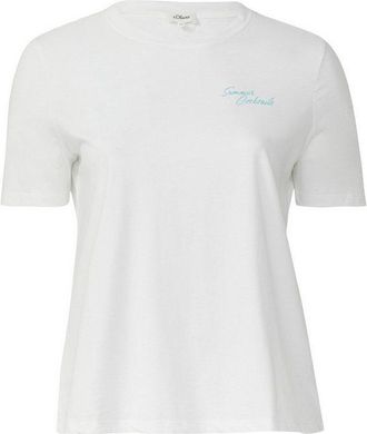 s.Oliver Kurzarmshirt T-Shirt Jersey-T-Shirt mit Artwork