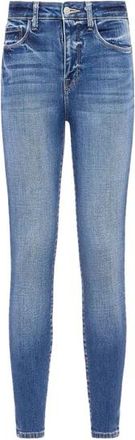 L'agence Jean skinny en coton m&eacute;lang&eacute;