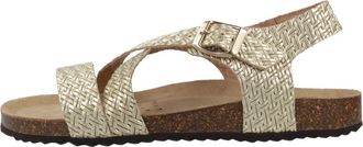 Geox Femme, Chaussures, Jaune, Taille: 38 EU Brionia Flat Sandales