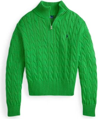 Polo Ralph Lauren Femme, Pulls, Vert, Taille: 42 FR Pull Col Roul&eacute; en Laine Lavable