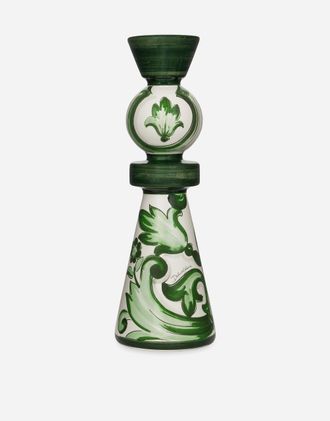 Dolce & Gabbana Kerzenständer Aus Keramik Groß - Kerzenhalter Mehrfarbig Onesize