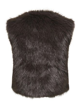 Only Langjacke JDYORA FAUX FUR WAISTCOAT OTW QIQ N 244915 Chocolate Tor