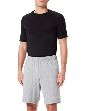 Champion Legacy Authentic Pants-Pro-Jersey Bermuda Short Homme, Grigio Melange Chiaro, M