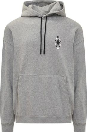Marcelo Burlon Homme, Sweatshirts et sweats &agrave; capuche, Gris, Taille: M Bandana Sweat &agrave; capuche