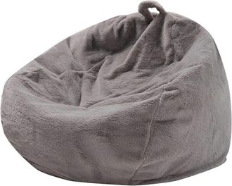 Generic Abnehmbarer Bean Bag Bezug, Soft and Comfortable Bean Bag Chair, Kunstfell Komfortabler Bean Bag (ohne F&uuml;llstoff) Sitzsackbezug f&uuml;r Teenager, Storage 