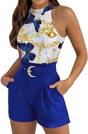 Generic Ensemble Pantalon Haut Tailleur Pantalon 3 Pieces Femme Jogging Femme Couleur Jogging Femme en Coton Ensemble Pantalon pour Mariage Ensemble Tunique P