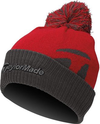 TaylorMade Herren Tm Bobble, 2024 Beanie-Mütze, rot, Einheitsgröße