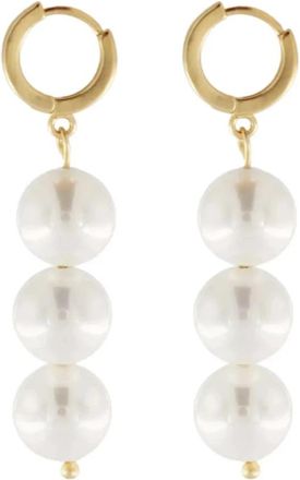 Dansk Copenhagen Elegante Perlen Statement Ohrringe - - Accessories - Damen - Gelb - ONE SIZE