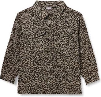 Samoon 130007-21103 Veste Jeans + Tissu, Motif Bois de noisetier, 56 Femme