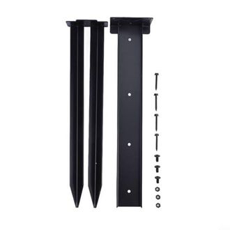 Generic Kit de r&eacute;paration de poteaux de cl&ocirc;ture en acier avec piquets et en forme de H renforc&eacute;s pour fixer des poteaux inclin&eacute;s ou cass&eacute;s, bo&icirc;te aux lettres 