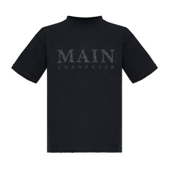 Balenciaga T-Shirt mit Vintage-Effekt - - Tops - Herren - Schwarzk - M