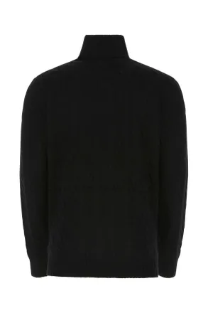 Polo Ralph Lauren Mens Black Wool Blend Sweater 002 Exterior: Cashmere Maglieria