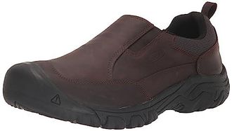 Keen Targhee 3 Mules confortables et d&eacute;contract&eacute;es en cuir pour homme, Terre fonc&eacute;e/paillis, 10 Wide
