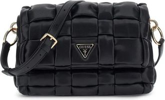 Guess Hobo Bags - Quilted Faux Leather Shoulder Bag - Gr. unisize - in Schwarz - f&uuml;r Damen
